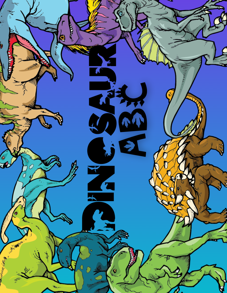 Dinosaur ABC Spiral Coloring Book for Kids | Callo Co